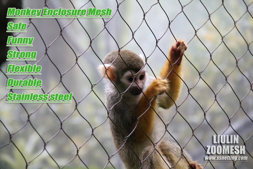 Monkey Enclosure Mesh - Buy monkey enclosure mesh, Monkey wire rope ...