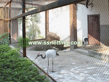 Large bird aviary net – thin steel wire cable mesh - Liulin Zoo Mesh ...